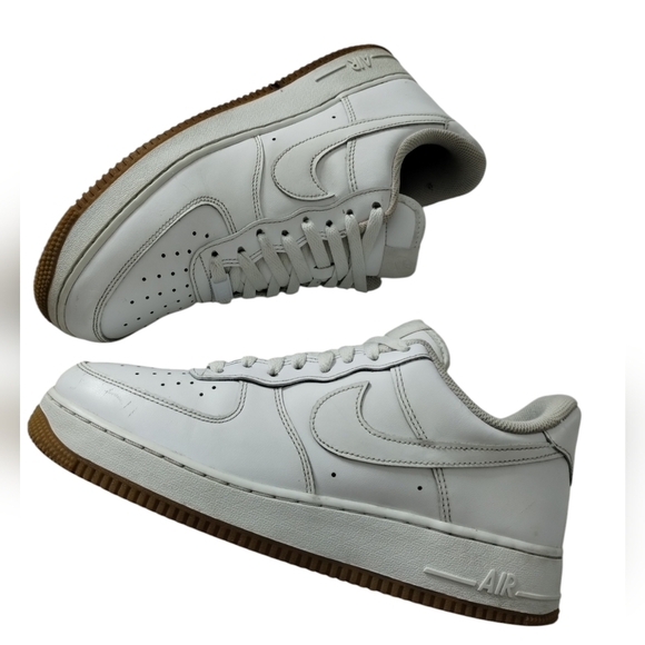 Nike | Shoes | Nike Air Force Whitegumleather Streetwear Mens 9 Gru ...